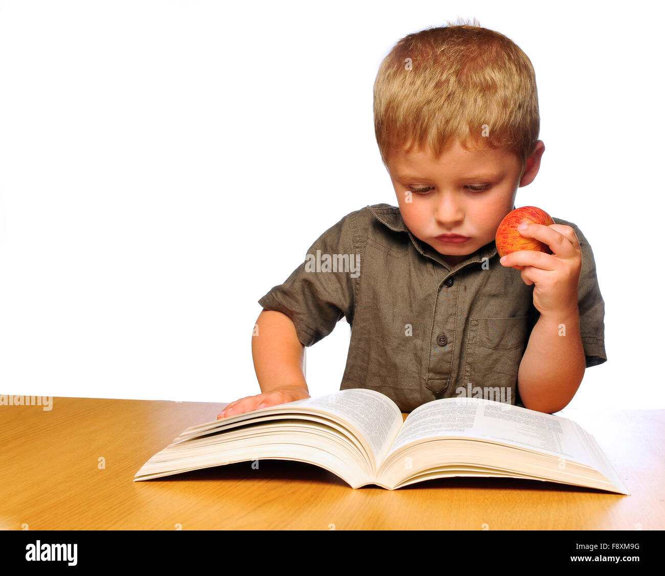 School boy working hard Stock Photo - Alamy