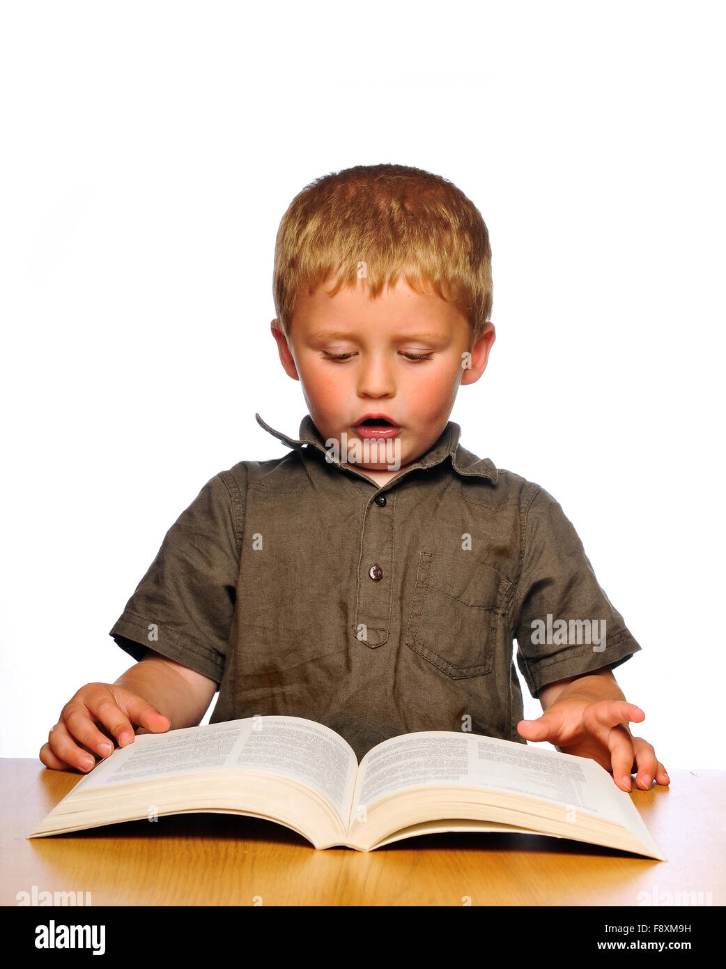 Little boy working Stock Photo - Alamy