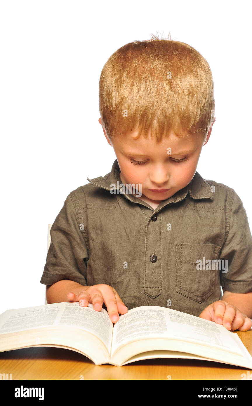 Little boy working Stock Photo - Alamy