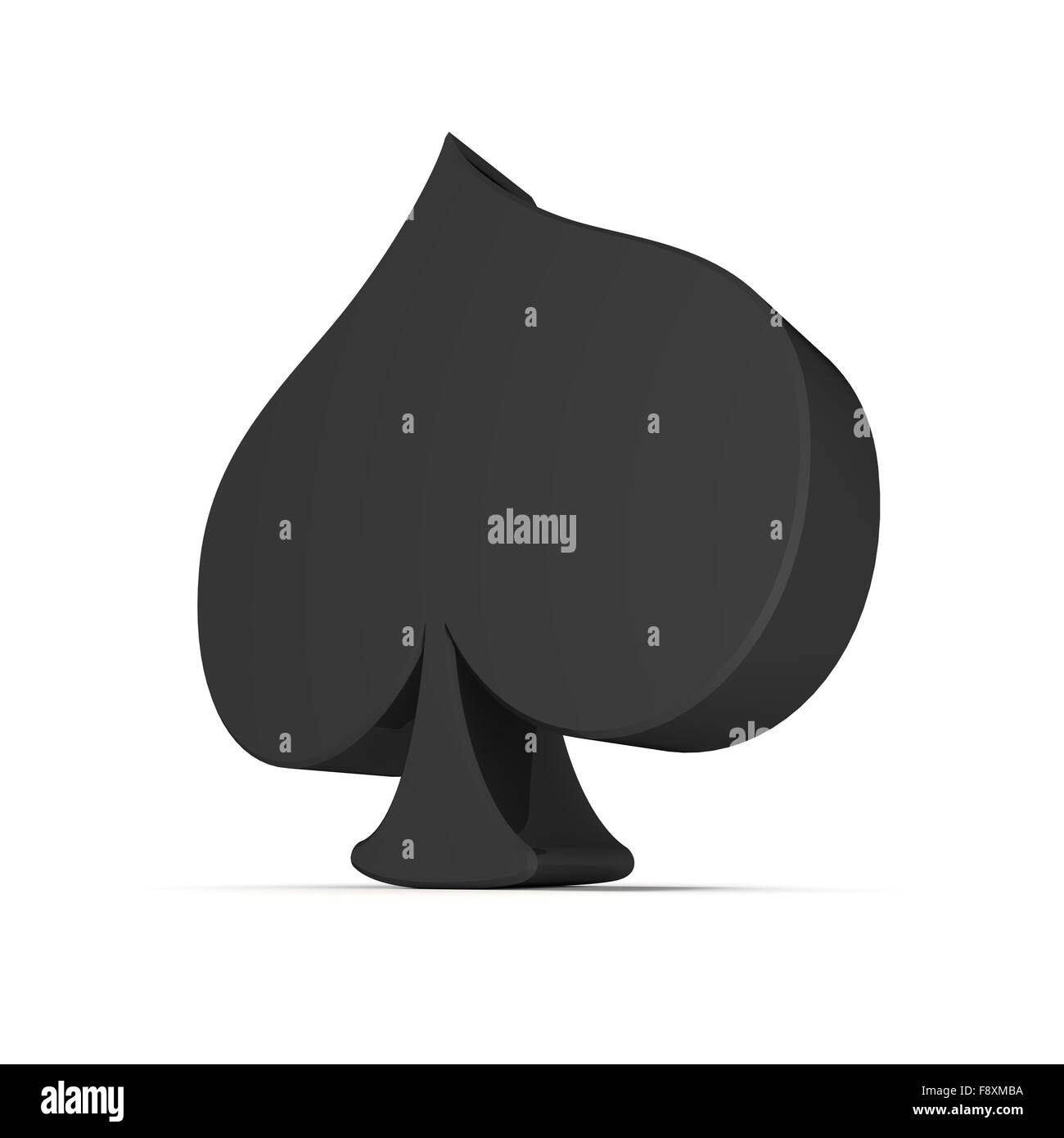 Club Card Sign - Spades Stock Photo - Alamy