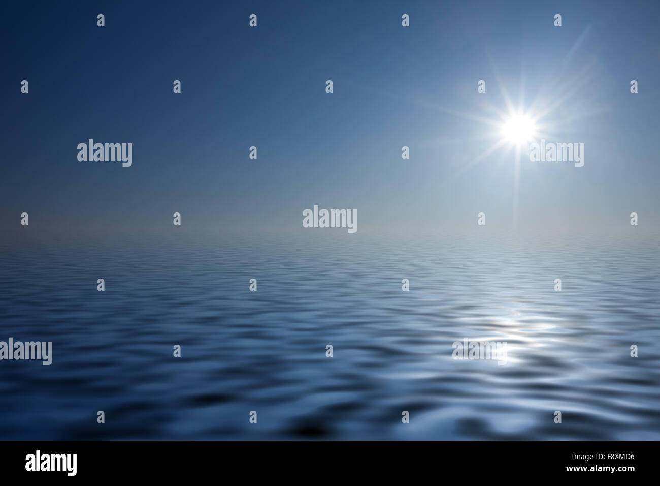sun over ocean. sea landscape Stock Photo - Alamy