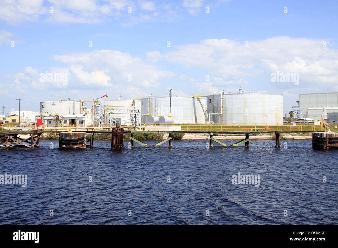 oil tanks in the port of Tampa Florida Stock Photo - Alamy