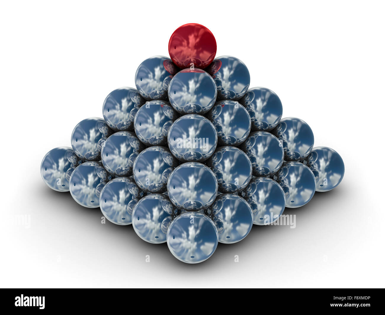 Spheres making a pyramid hi-res stock photography and images - Alamy