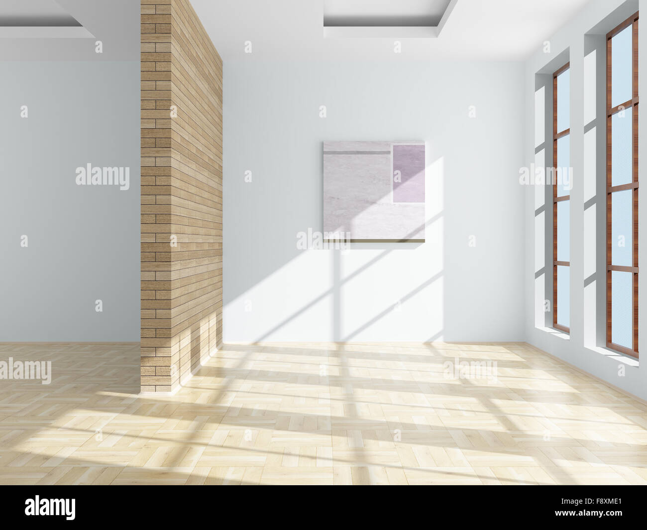 Empty room. 3D image Stock Photo - Alamy