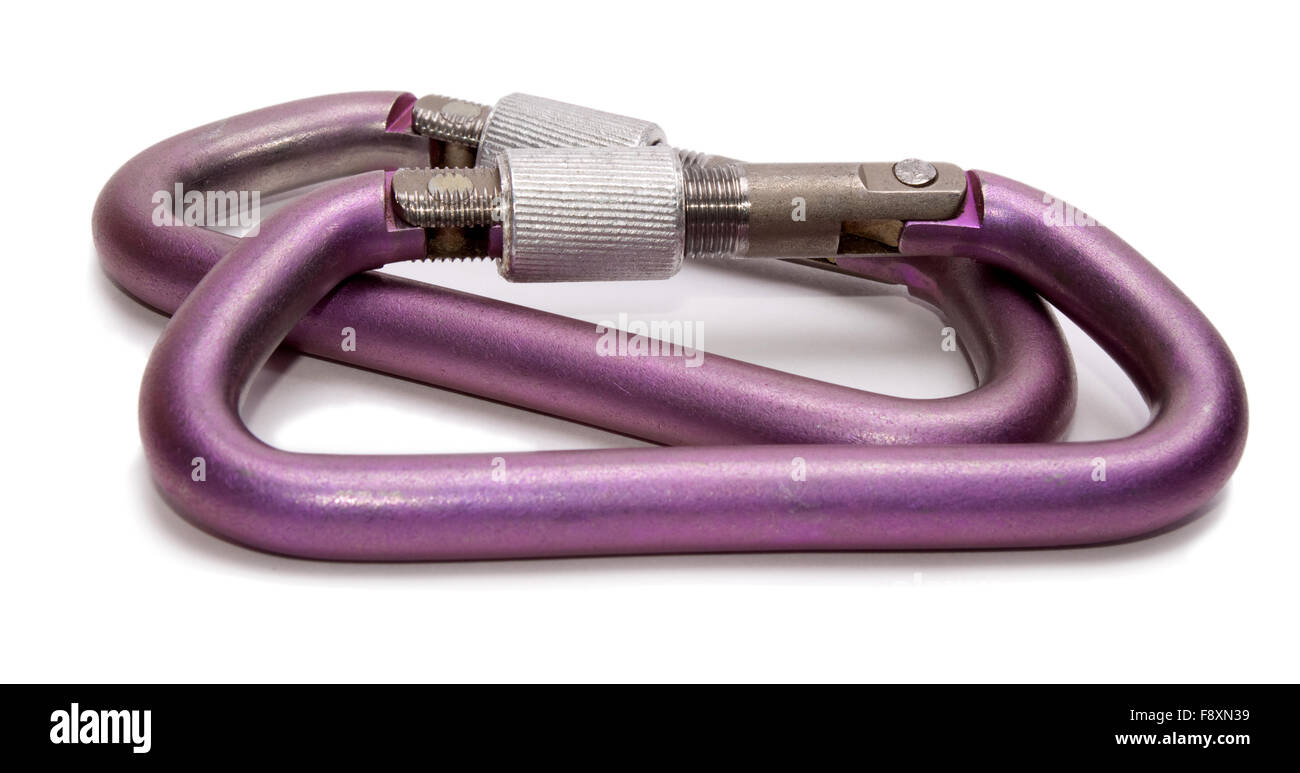 Two Spring Hooks isolated 1 Stock Photo - Alamy