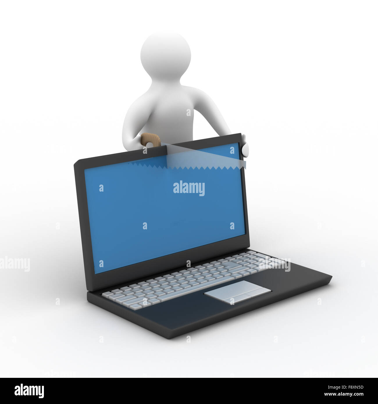 Computer technical service. Isolated 3D image Stock Photo - Alamy