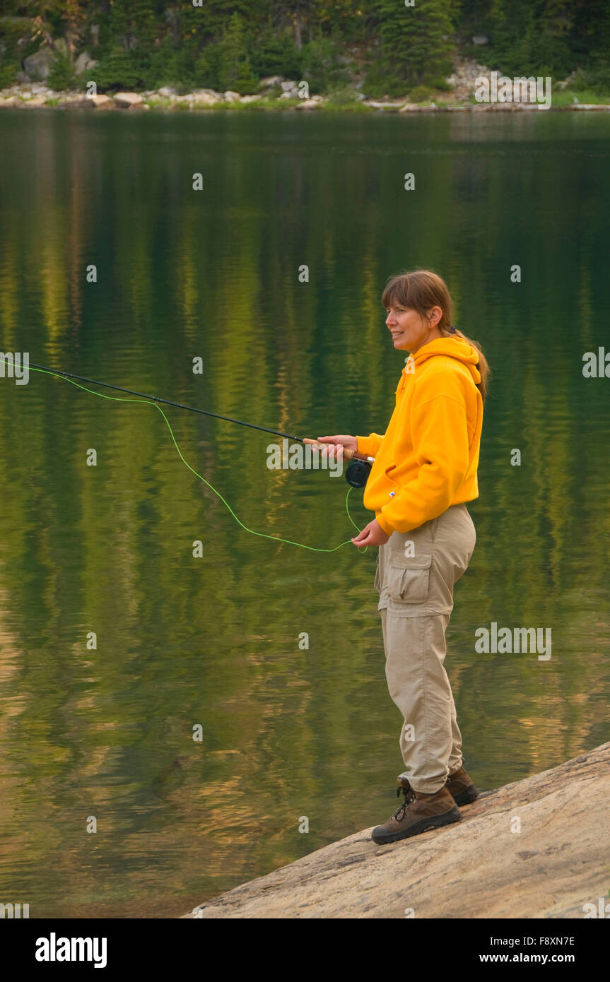 Flyfishing on Blossom Lake along CC Divide Trail, Lolo National Forest ...