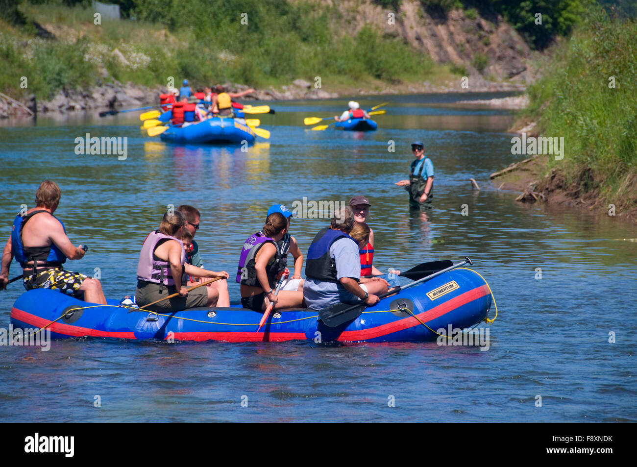 Rafting on Moccasin Creek, Middle Fork Flathead Wild and Scenic River ...