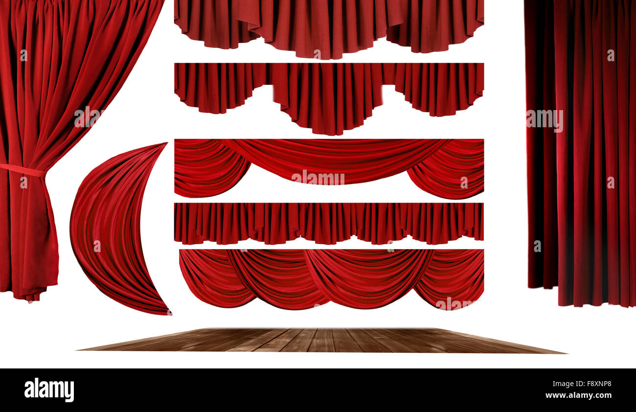 Theater Elements to Create Your Own Stage Background Stock Photo - Alamy