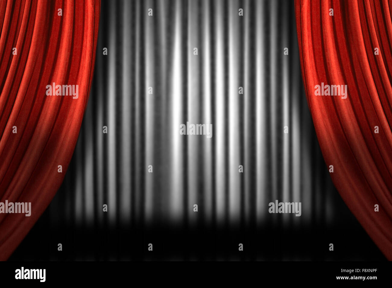 Horizontal Stage Drapes Stock Photo - Alamy