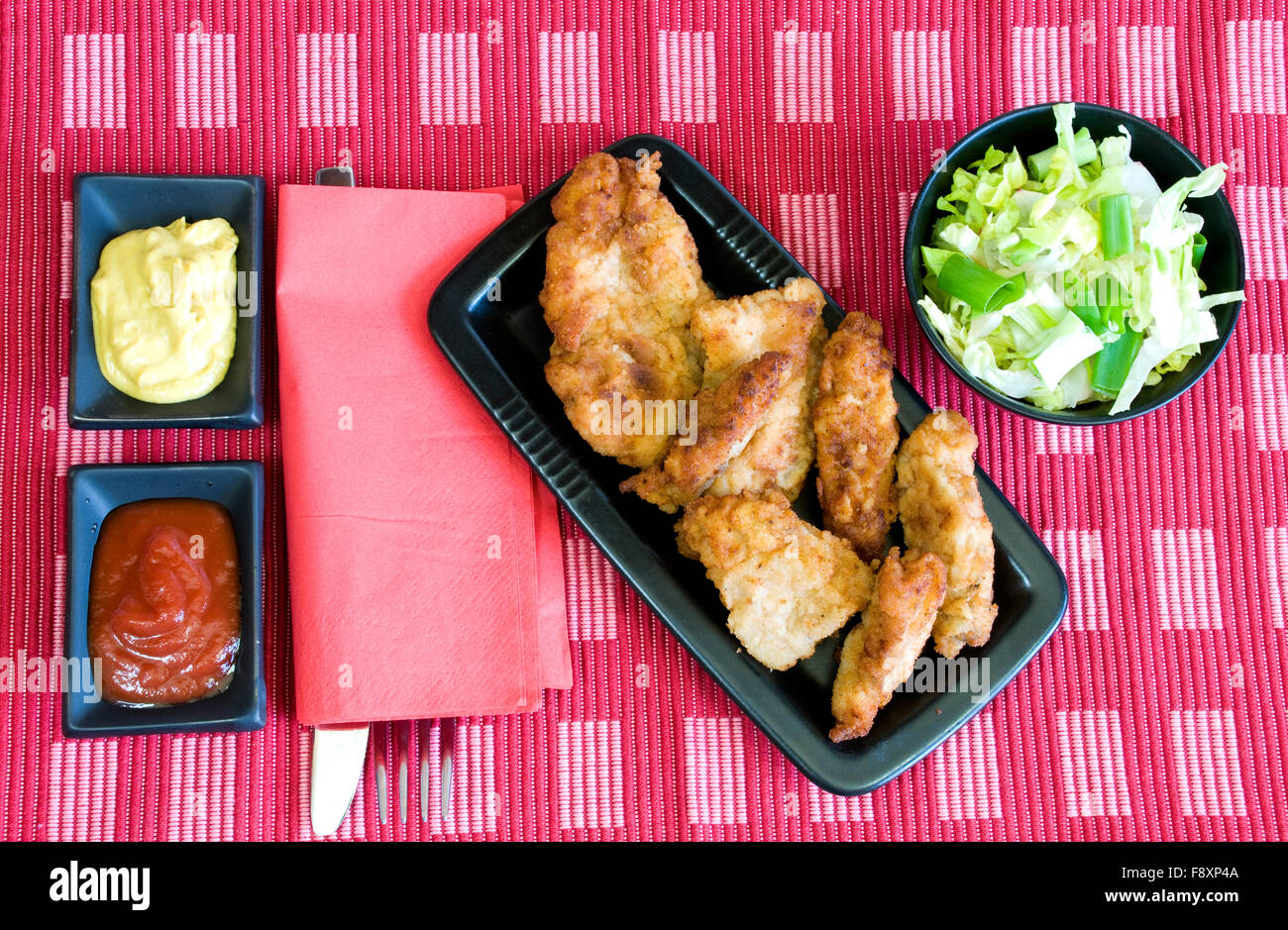 light chicken lunch Stock Photo - Alamy