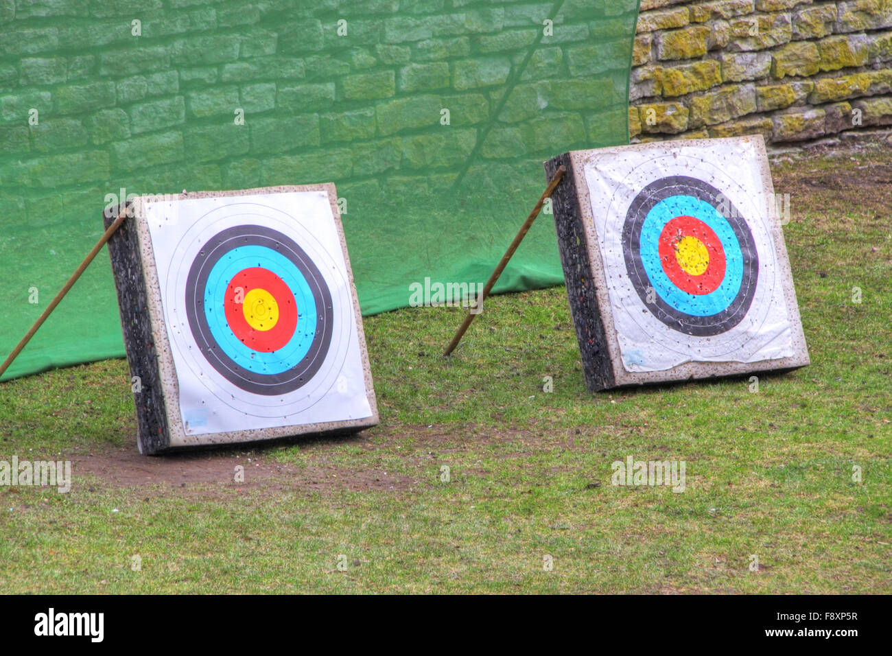 two archery targets Stock Photo - Alamy