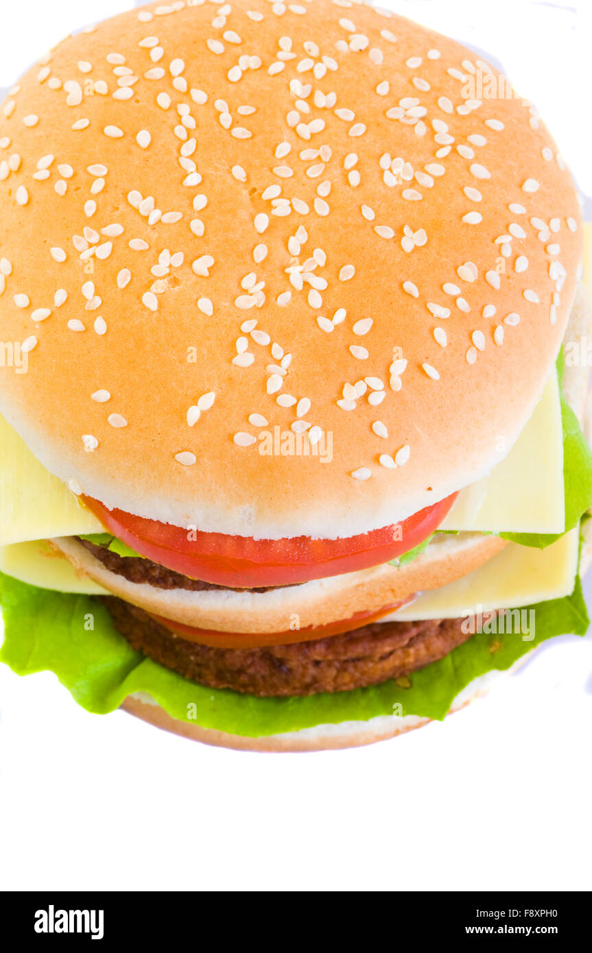 Cheese burger tower hi-res stock photography and images - Alamy