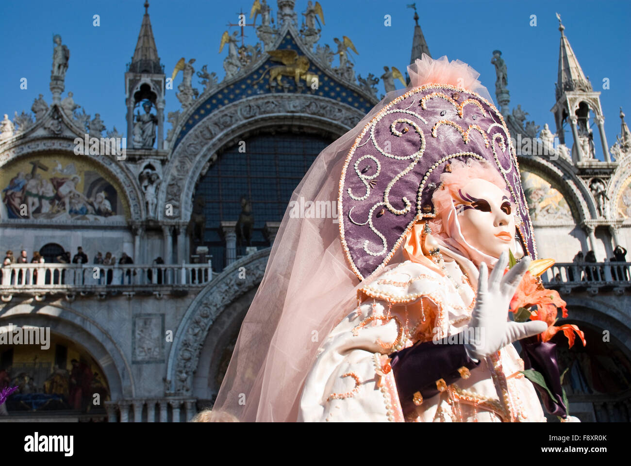 Venice Carnival Performers Stock Photo - Alamy