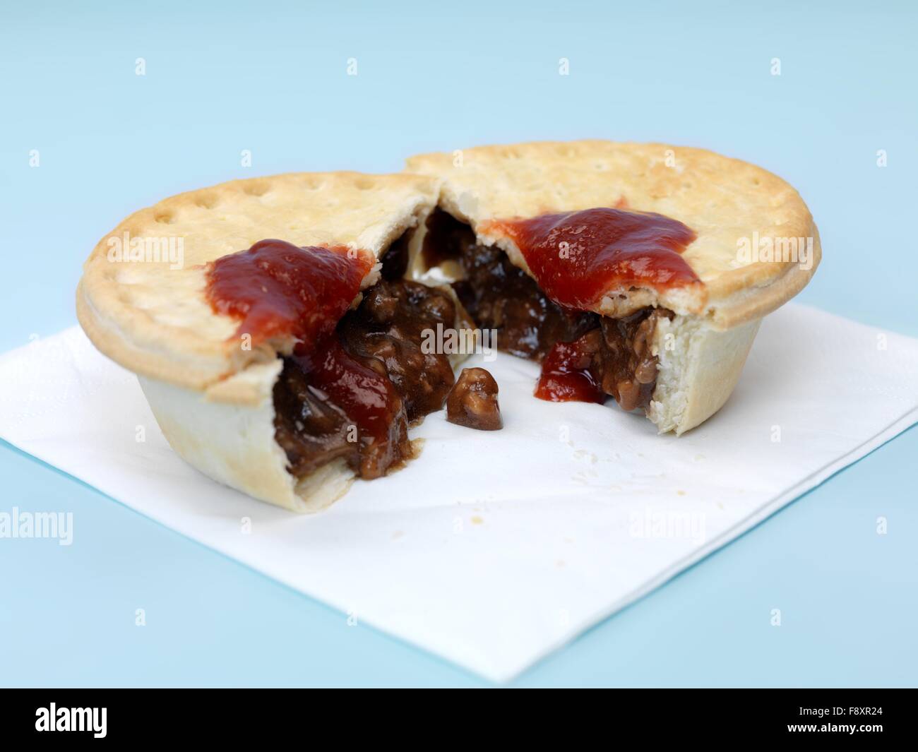 Australia meat pie and sauce hi-res stock photography and images - Alamy