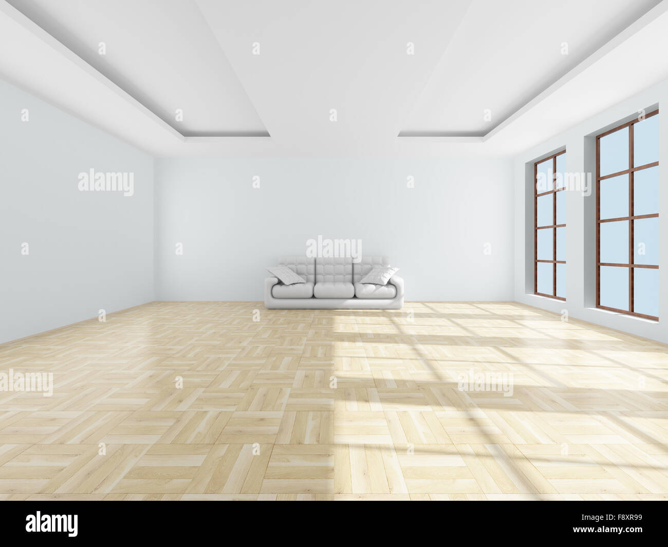 Interior of a living room. 3D image Stock Photo - Alamy