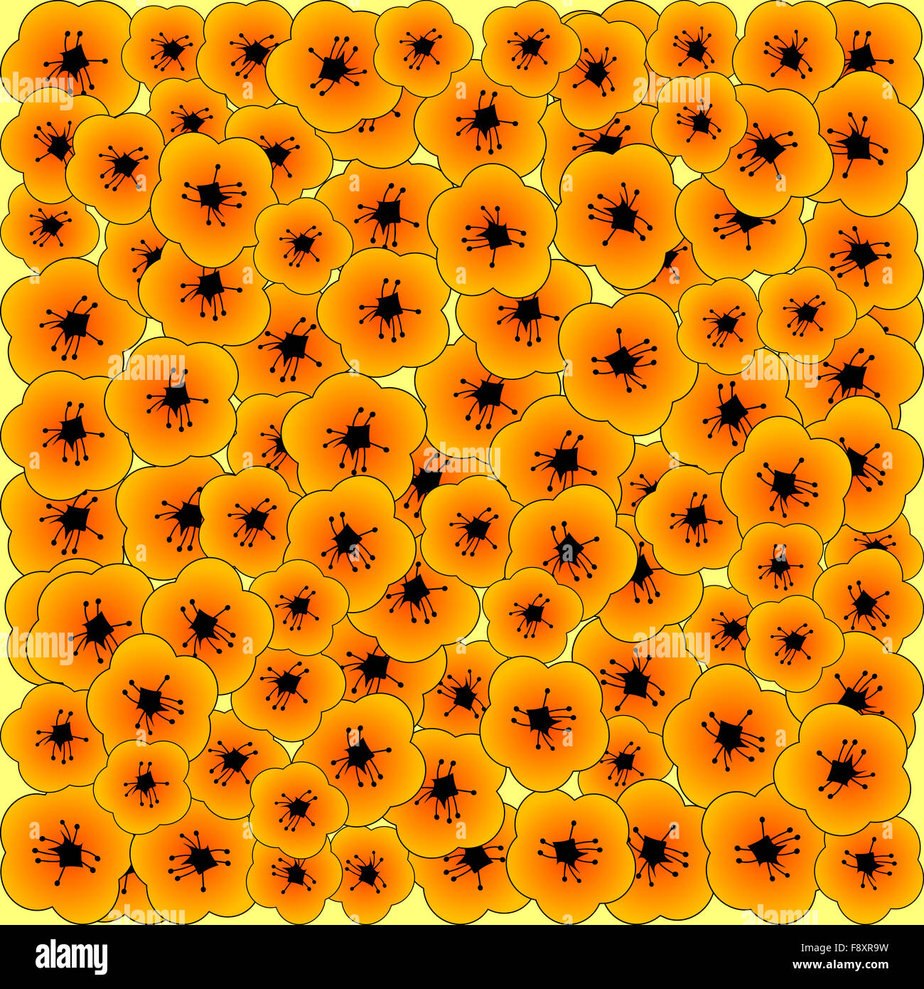 Semless background with flowers Stock Photo - Alamy