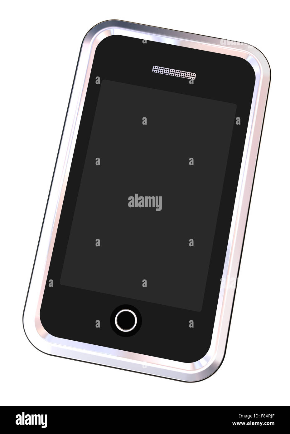 chrome smartphone - path Stock Photo - Alamy