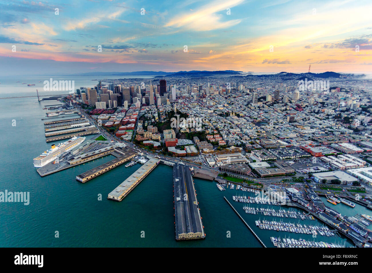 Aerial cityscape view of San Francisco, California, USA Stock Photo - Alamy
