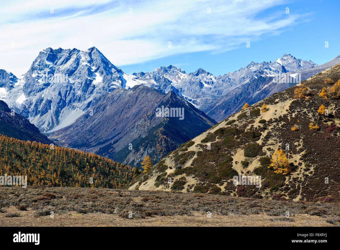 Mountain Ranges,Wooded Hillsides,Valleys,River Systems,Tibetan ...