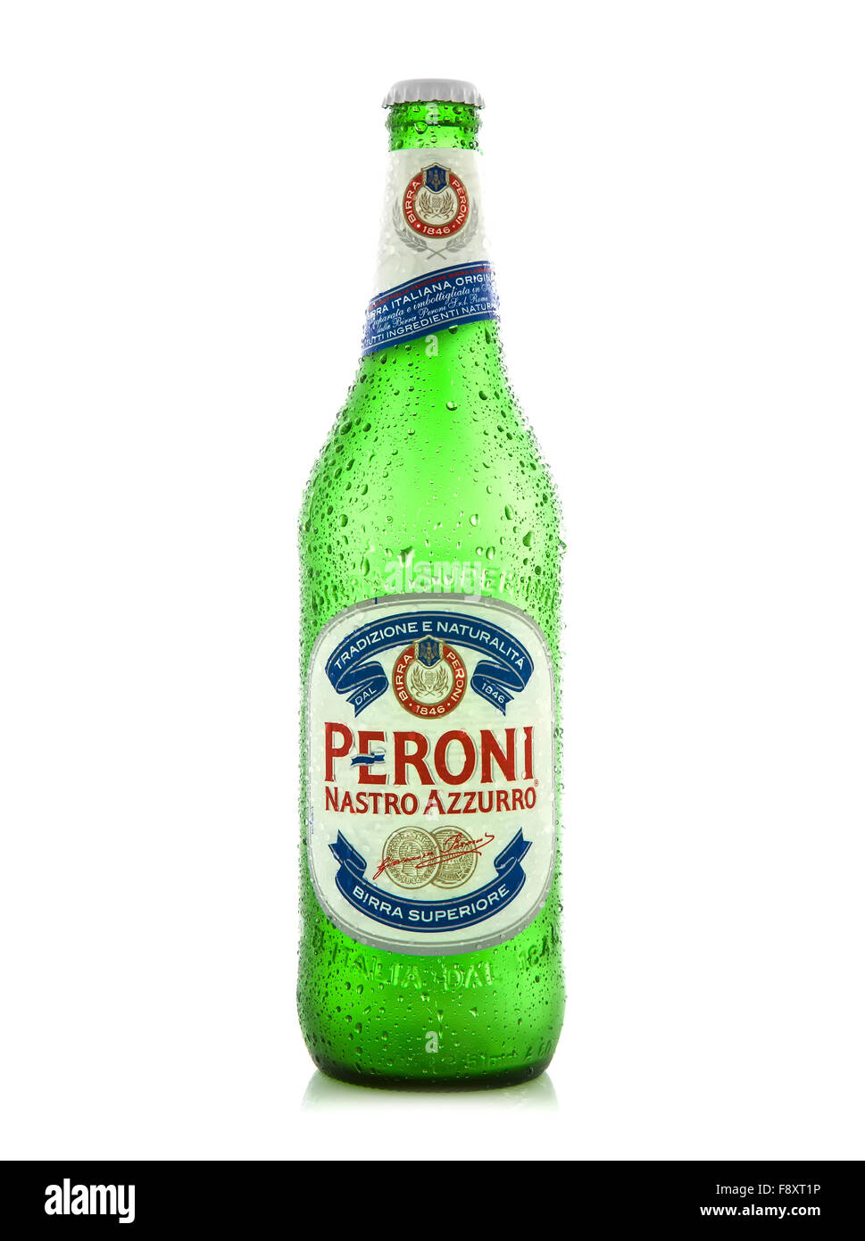 Peroni Beer on a White Background Stock Photo - Alamy