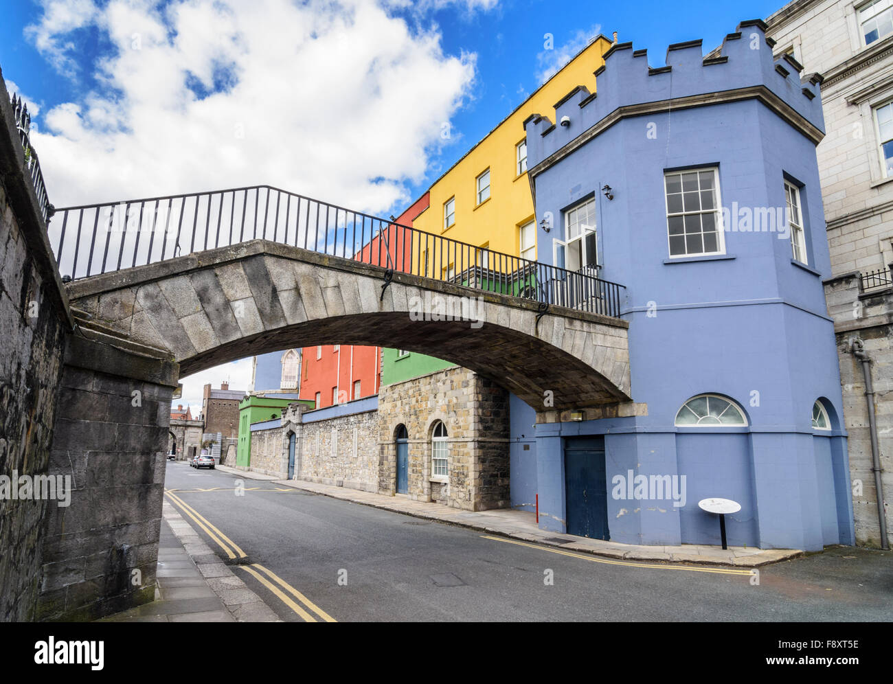 Dublin Castle's Octagonal Tower and bridge, Dublin, Ireland Stock Photo ...