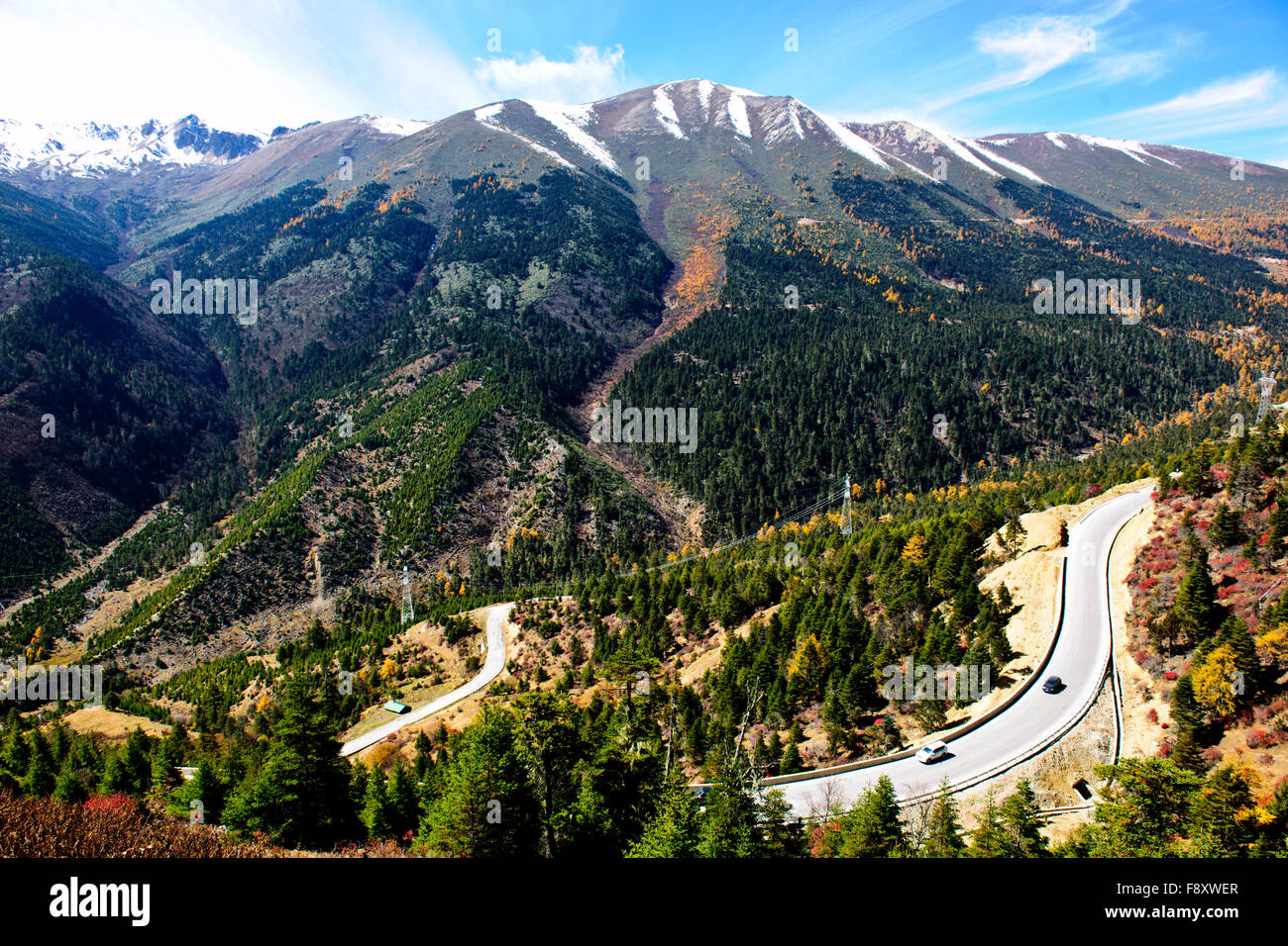 Mountain Ranges,Wooded Hillsides,Valleys,River Systems,Tibetan ...