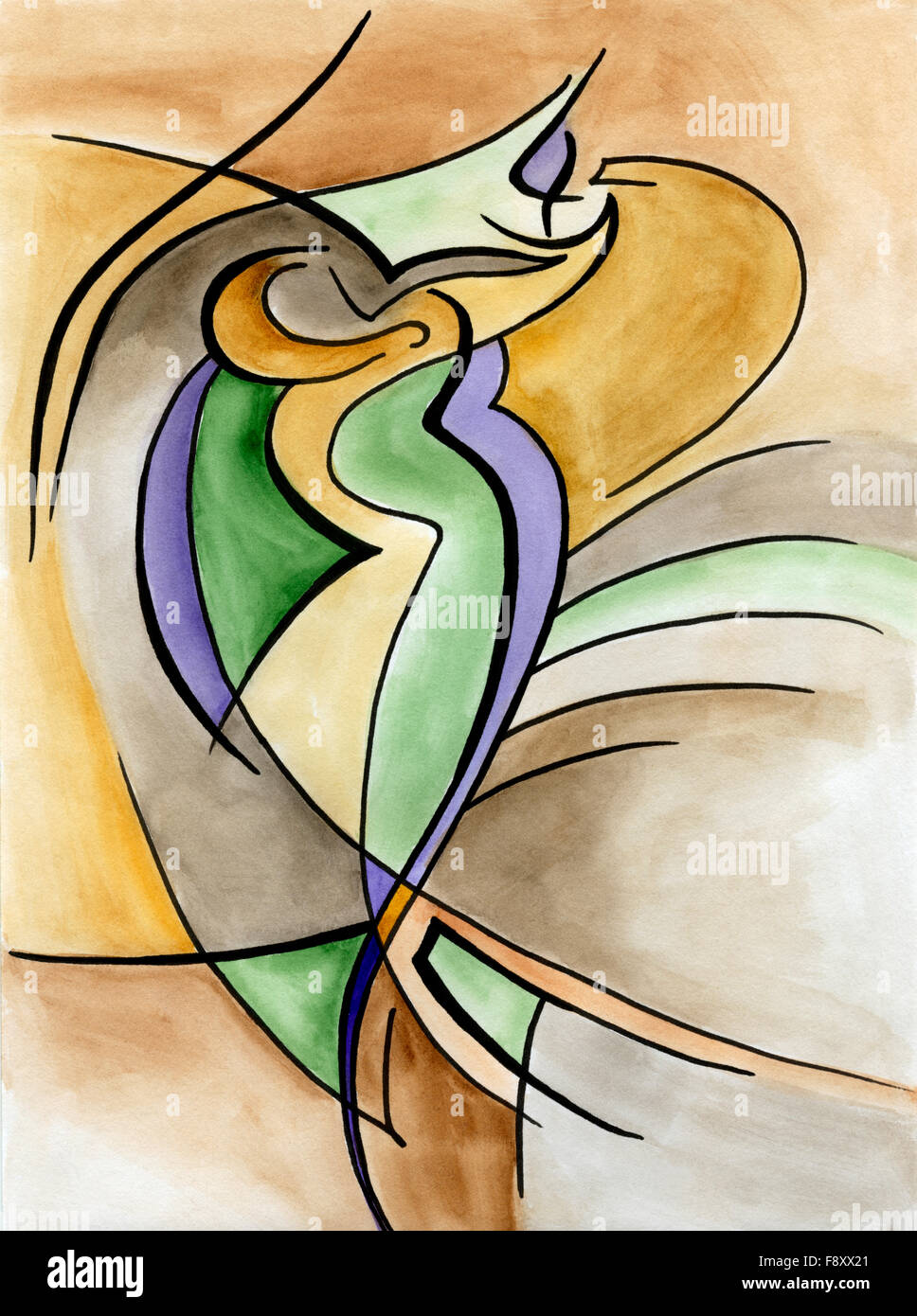 Abstract figures movement hi-res stock photography and images - Alamy