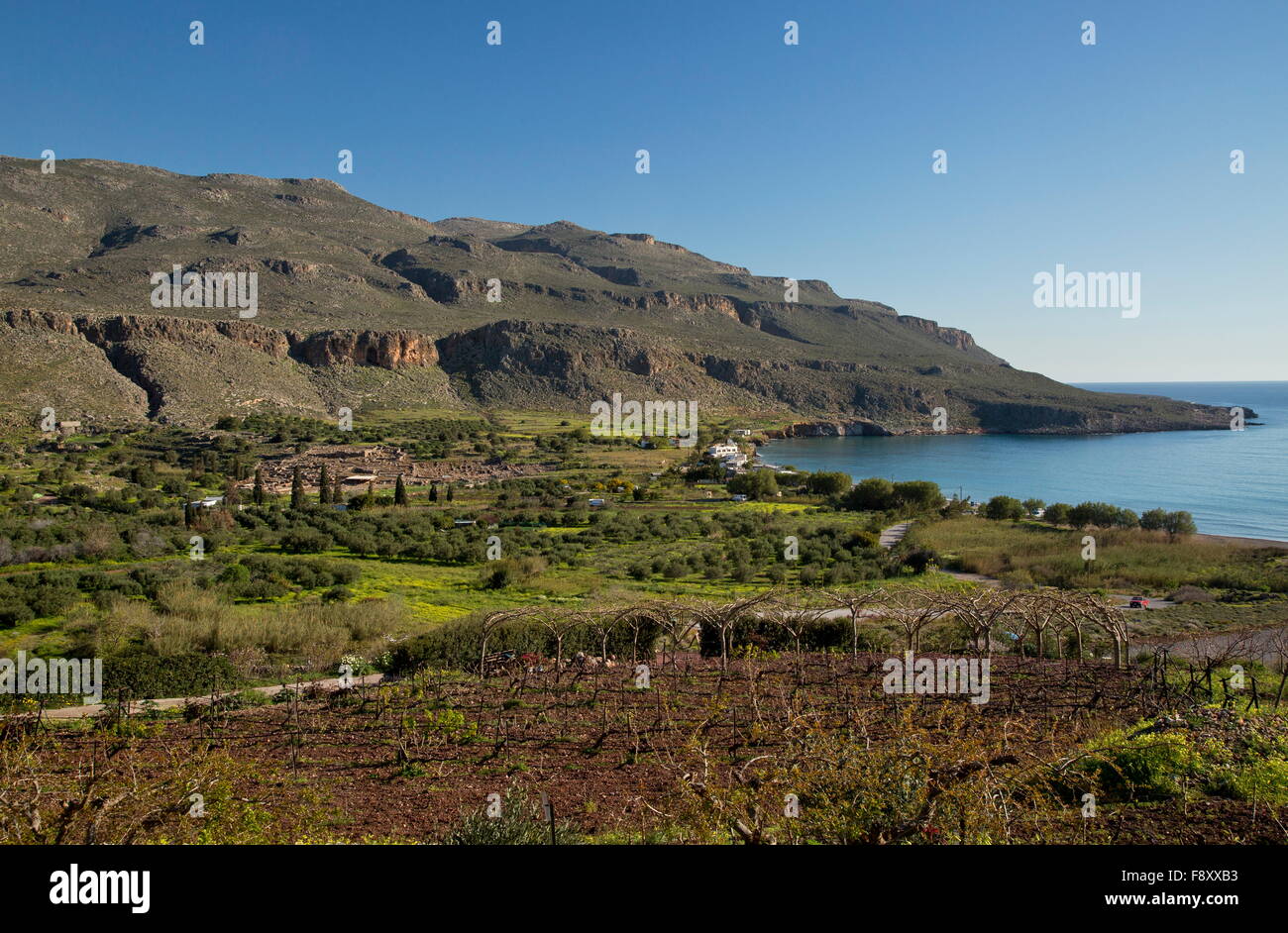 Kato Zakros and the minoan ruins, eastern Crete, Greece Stock Photo - Alamy