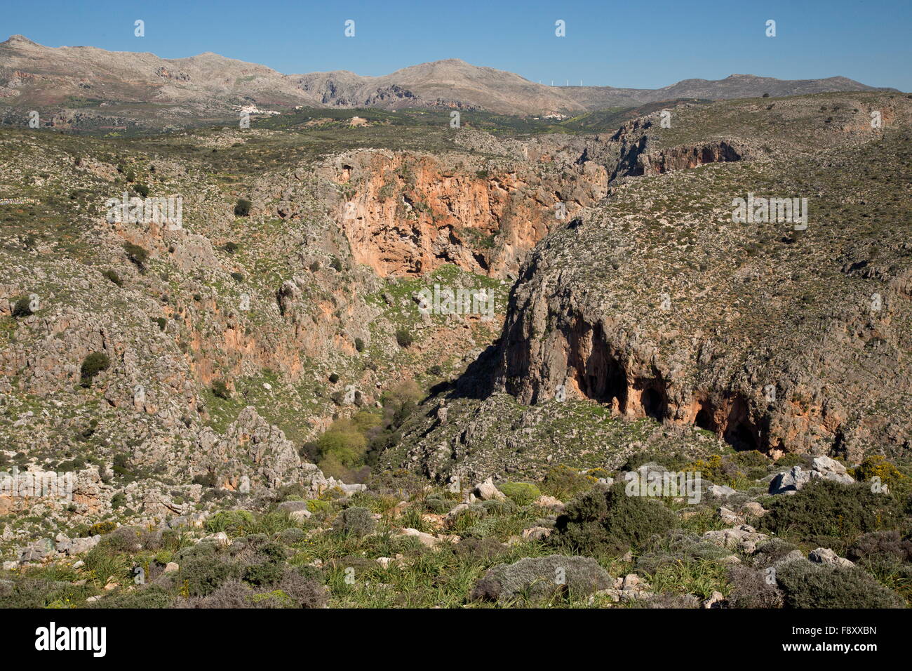 The base of Zakros Gorge, eastern Crete, Greece Stock Photo - Alamy