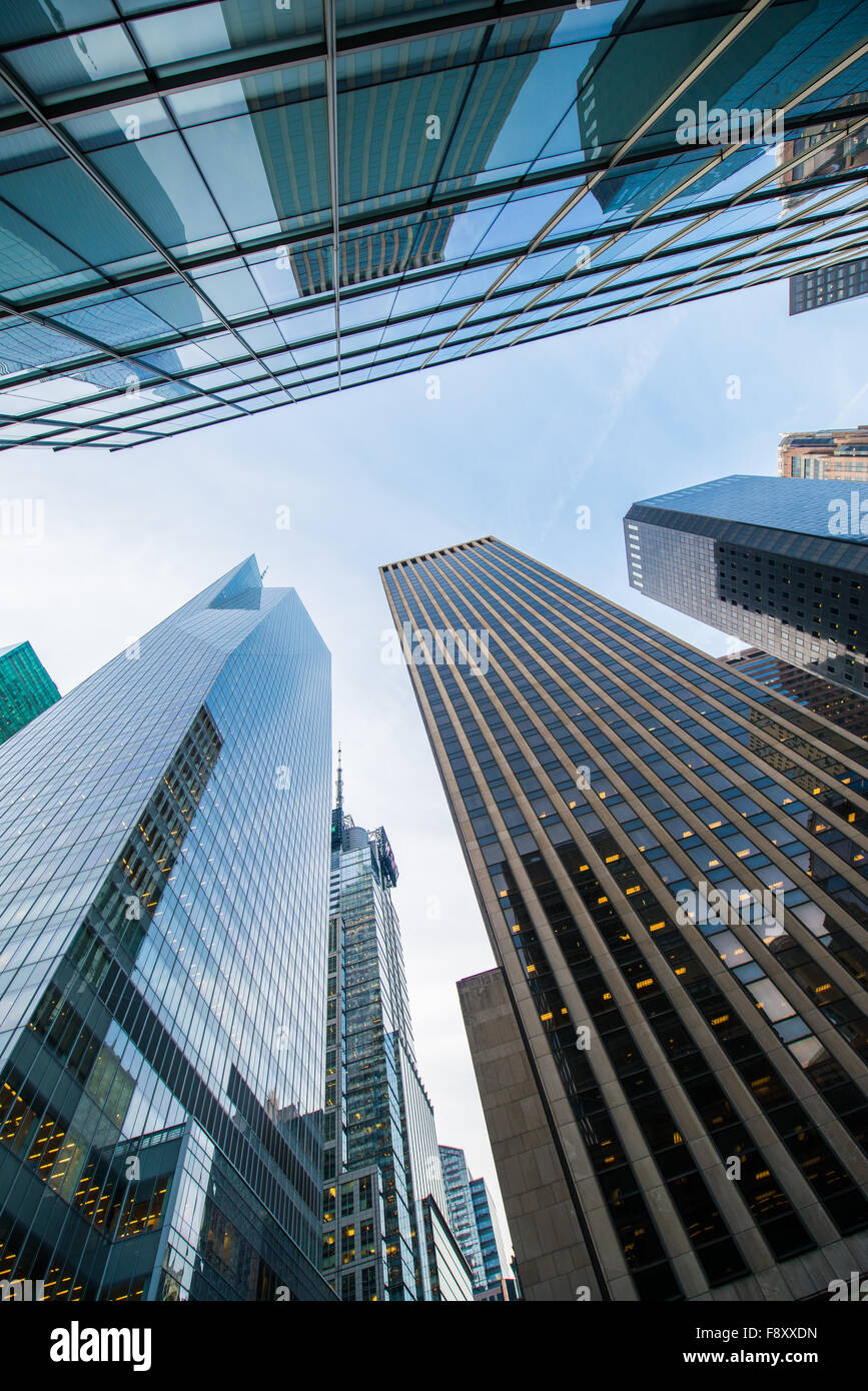 Tall skyscrapers shot with perspective Stock Photo - Alamy