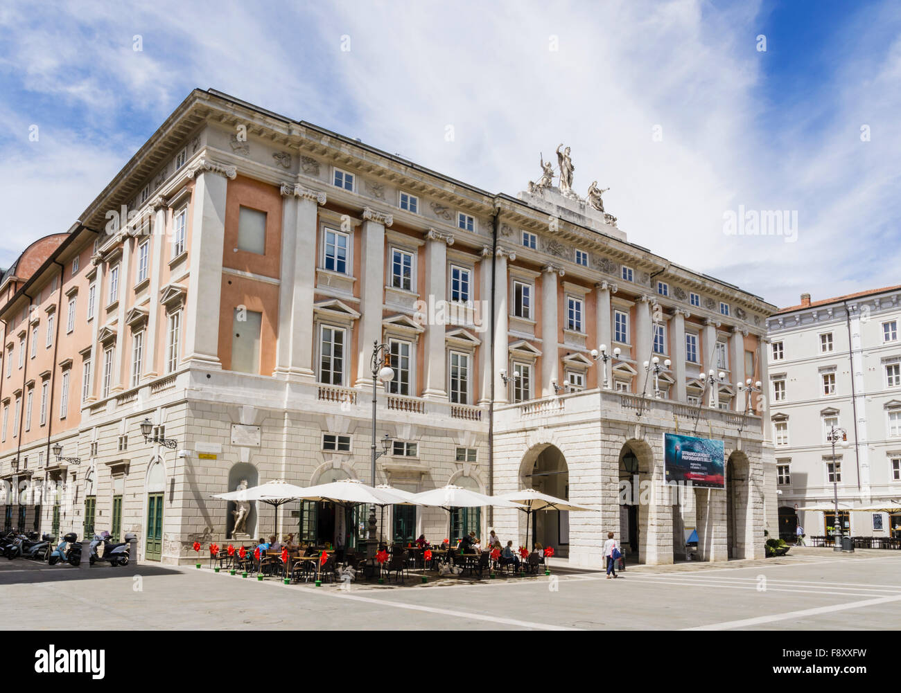 The Teatro Lirico Giuseppe Verdi, Piazza Giuseppe Verdi, Trieste, Italy ...