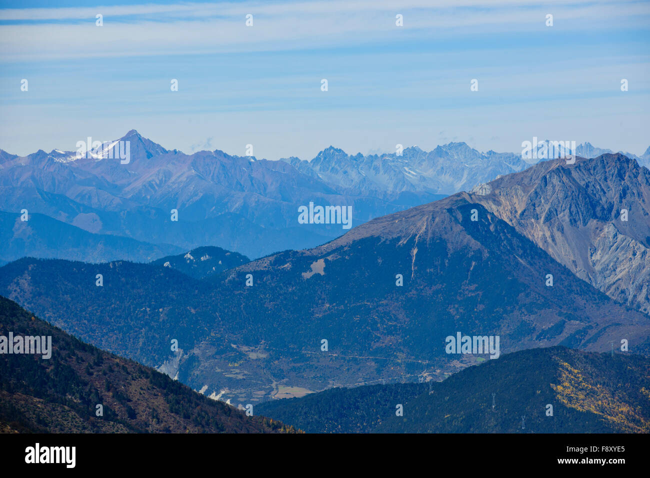 Mountain Ranges,Wooded Hillsides,Valleys,River Systems,Tibetan ...