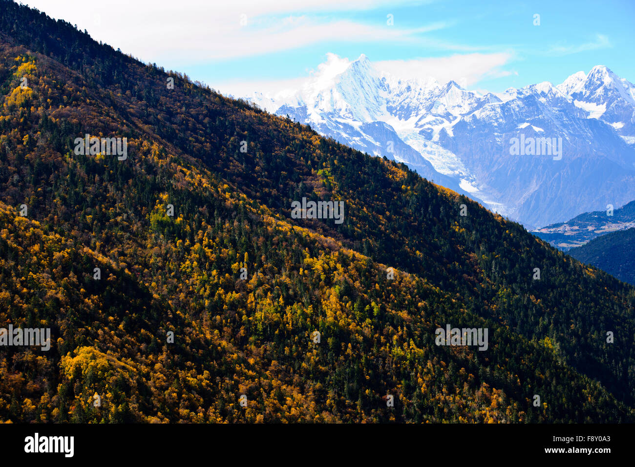 Mountain Ranges,Wooded Hillsides,Valleys,River Systems,Tibetan ...