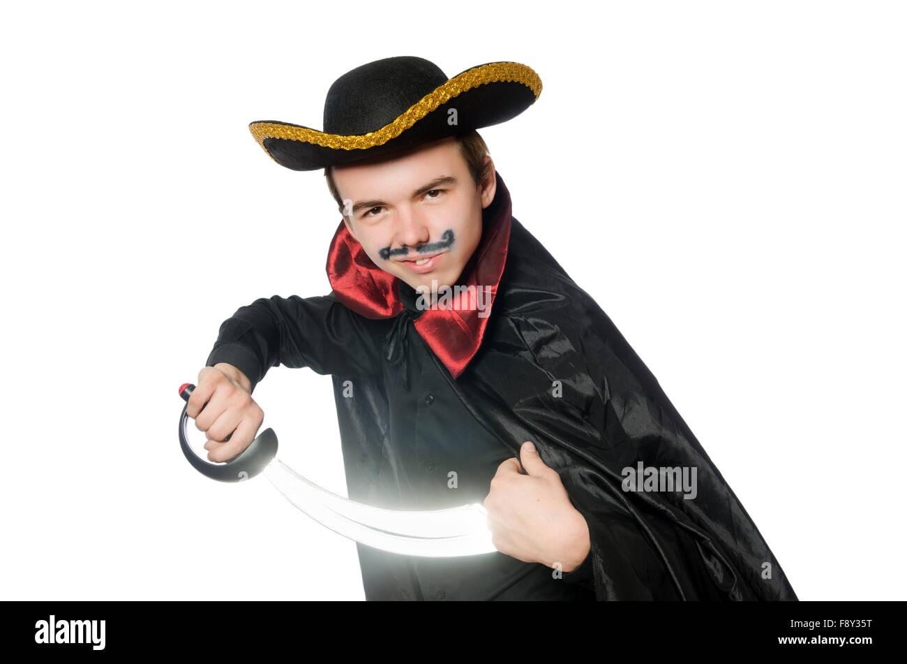 Young pirate holding sword hi-res stock photography and images - Alamy