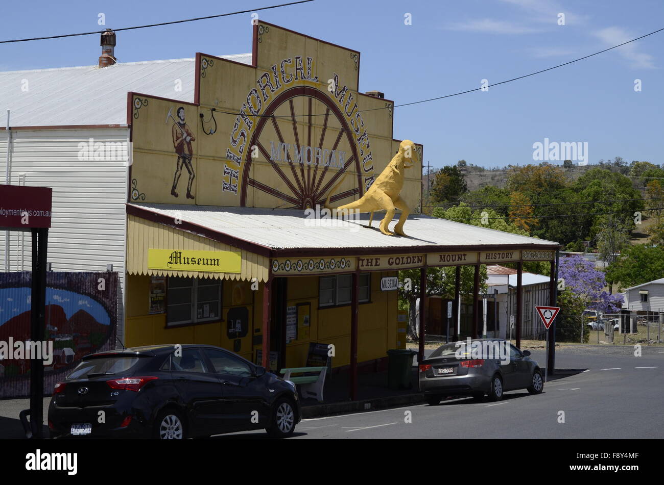 historical museum, mount morgan, queensland, old gold mining town, with ...