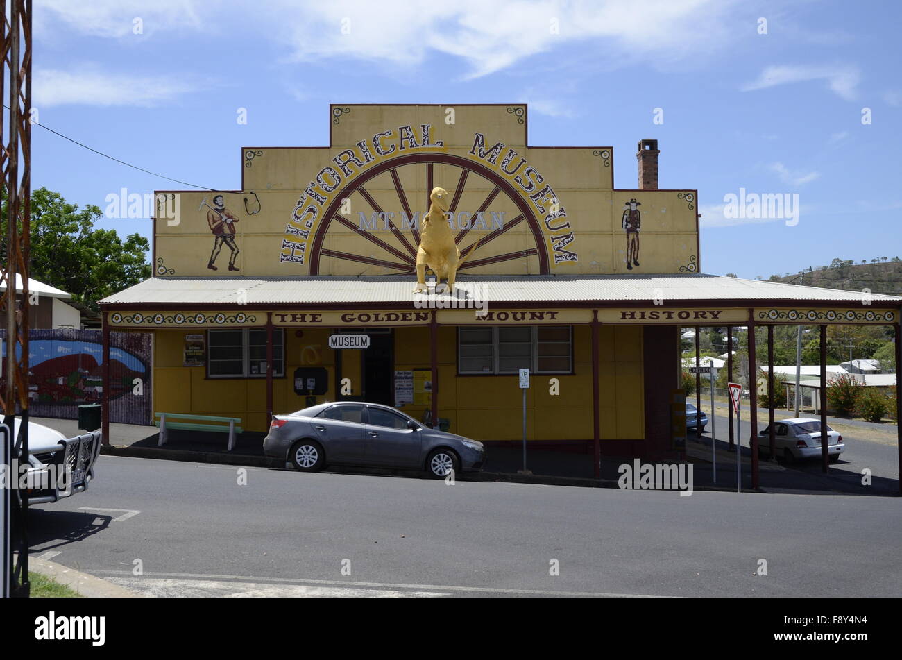 historical museum, mount morgan, queensland, old gold mining town, with ...