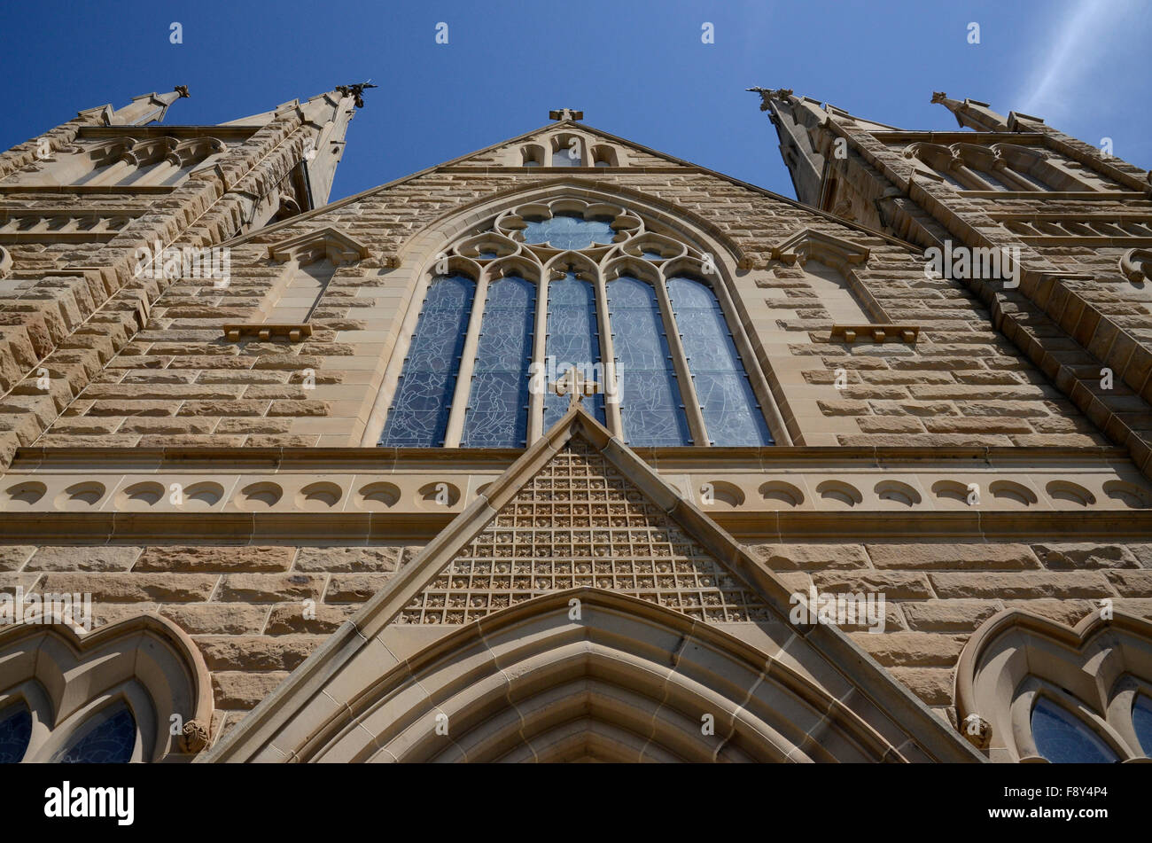 front facade of the St Joseph's Catholic Cathedral cnr William and West ...