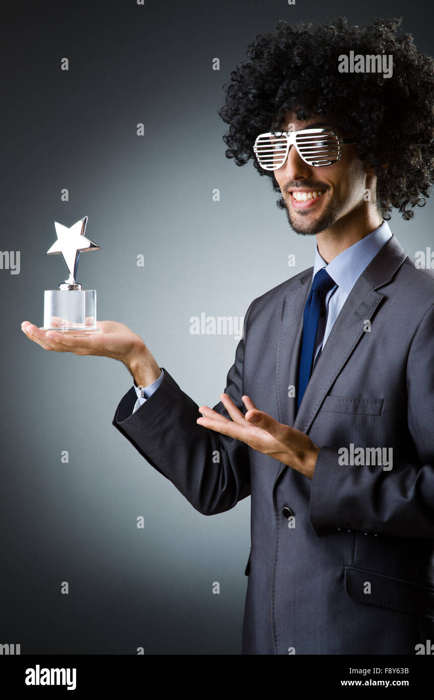 Man getting his star award Stock Photo - Alamy