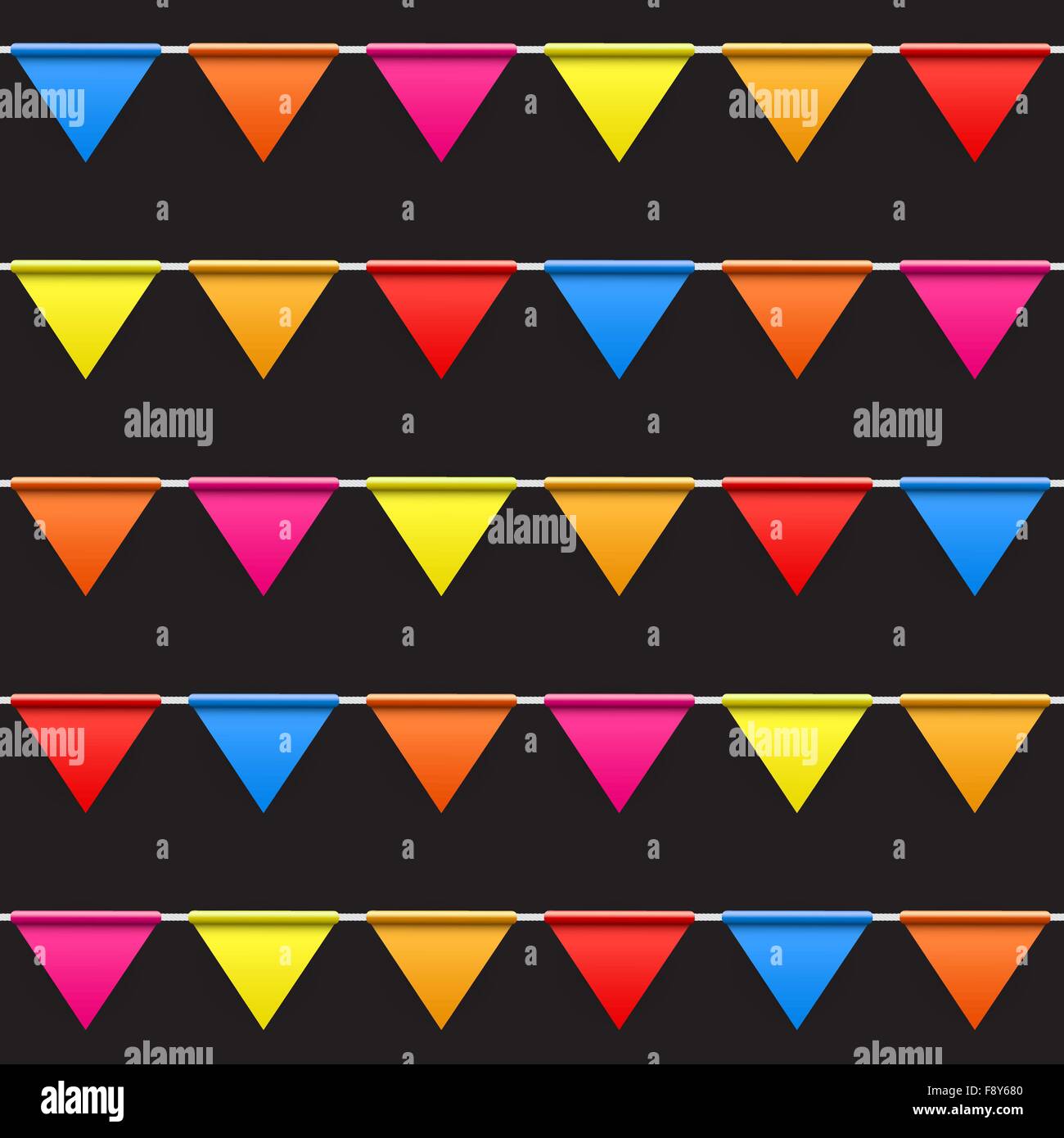 Party Background with Flags Seamless Pattern Vector Illustration Stock ...
