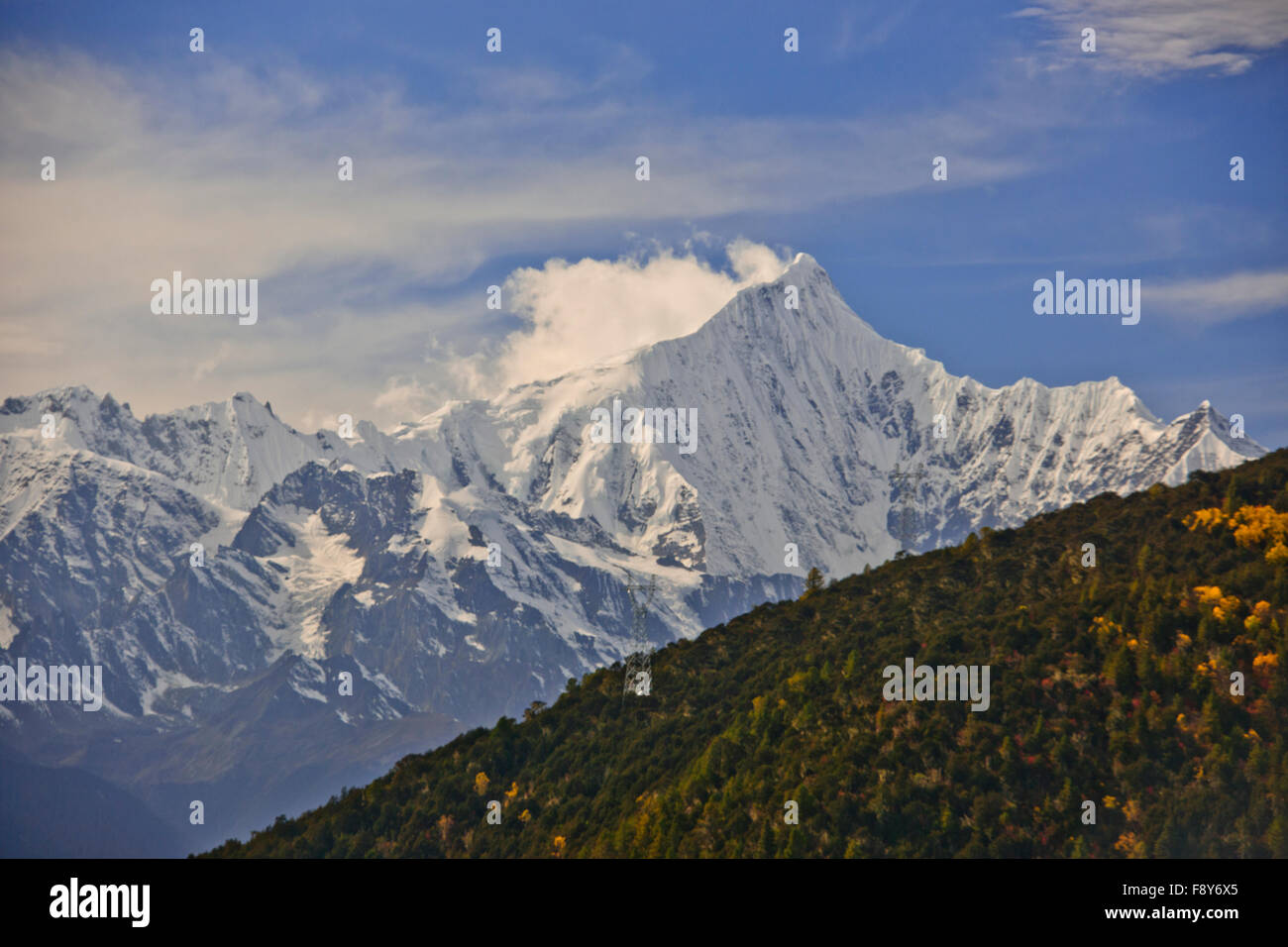 Mountain Ranges,Wooded Hillsides,Valleys,River Systems,Tibetan ...