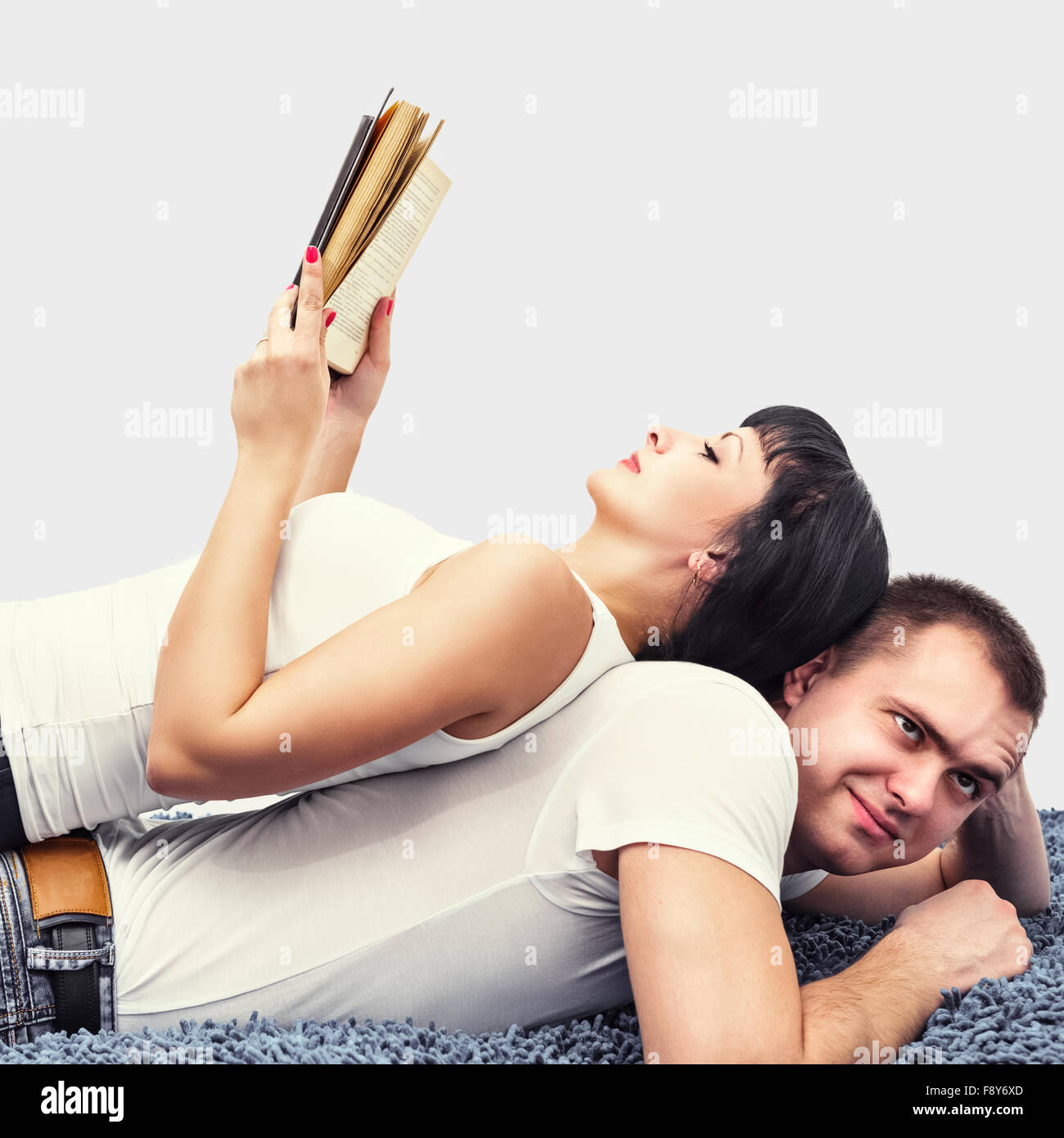 Woman and man Stock Photo - Alamy