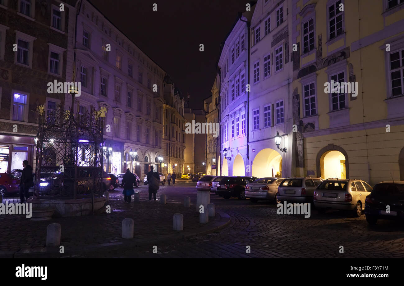 Prague tourists nightlife hi-res stock photography and images - Alamy