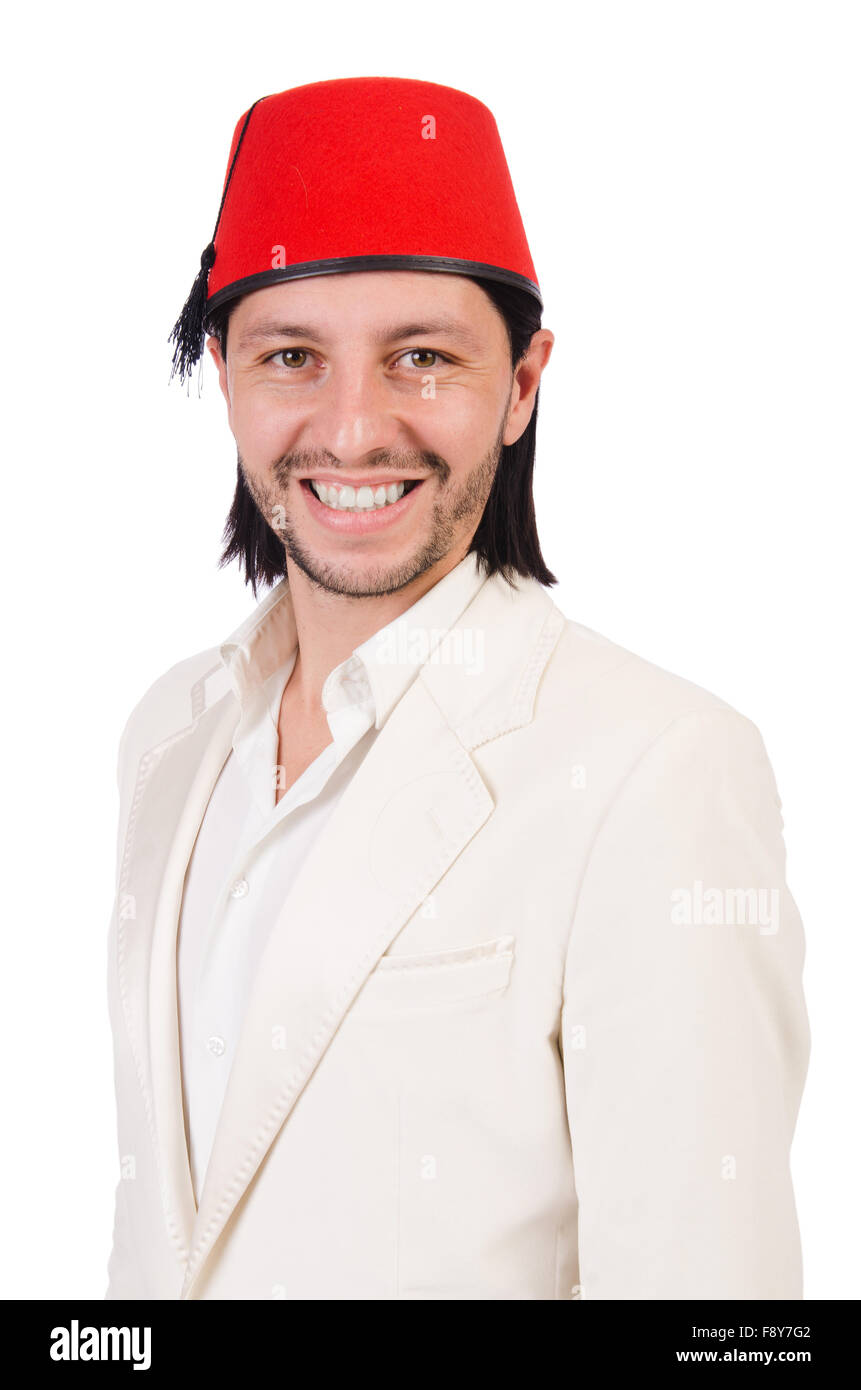 Man in traditional turkish hat and dress Stock Photo - Alamy