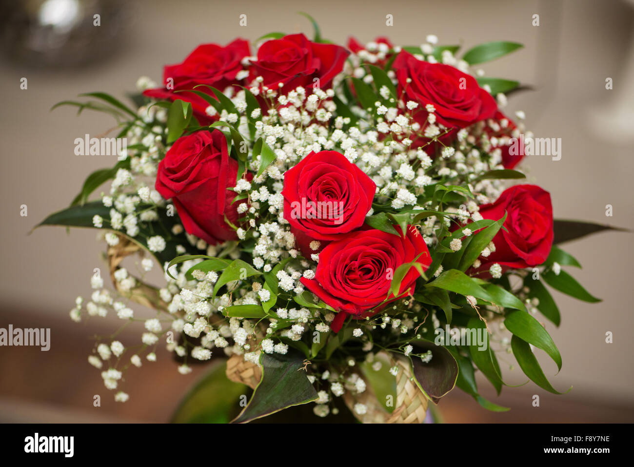 Nice roses in celebration concept Stock Photo - Alamy