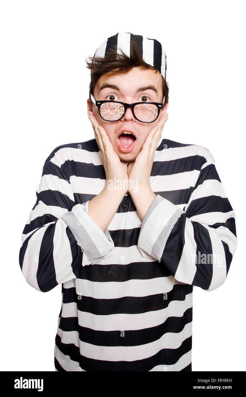 Funny prison inmate in concept Stock Photo - Alamy