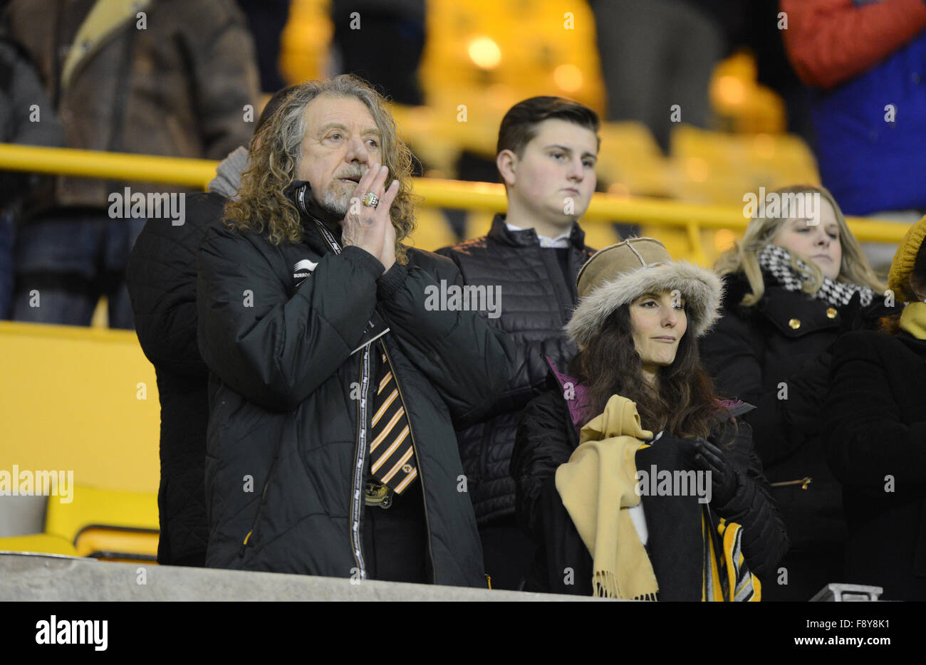 Rock singer and former Led Zeppelin frontman Robert Plant watching his ...