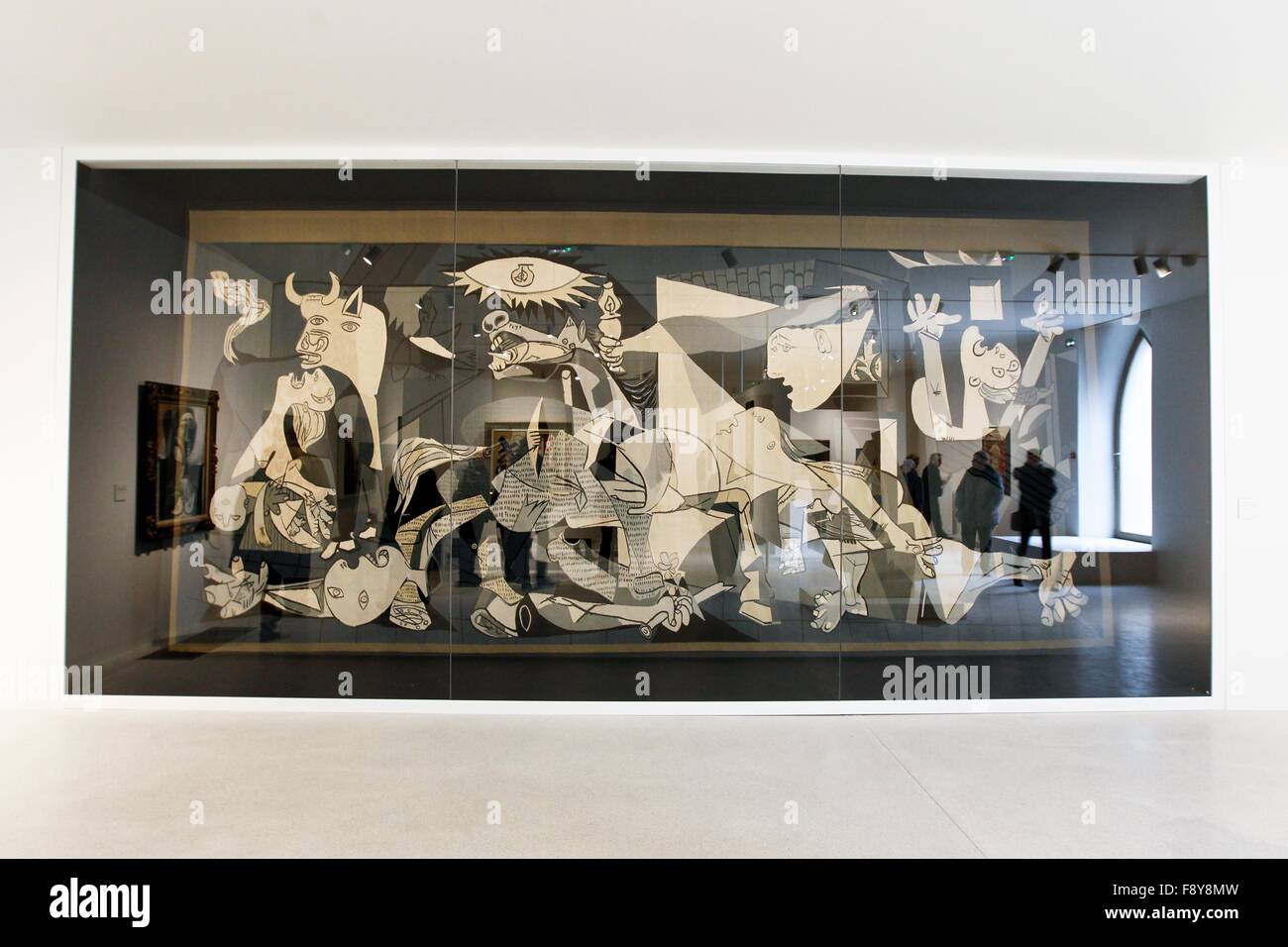 Colmar, France. 10th Dec, 2015. Pablo Picasso's painting 'Guernica' is ...
