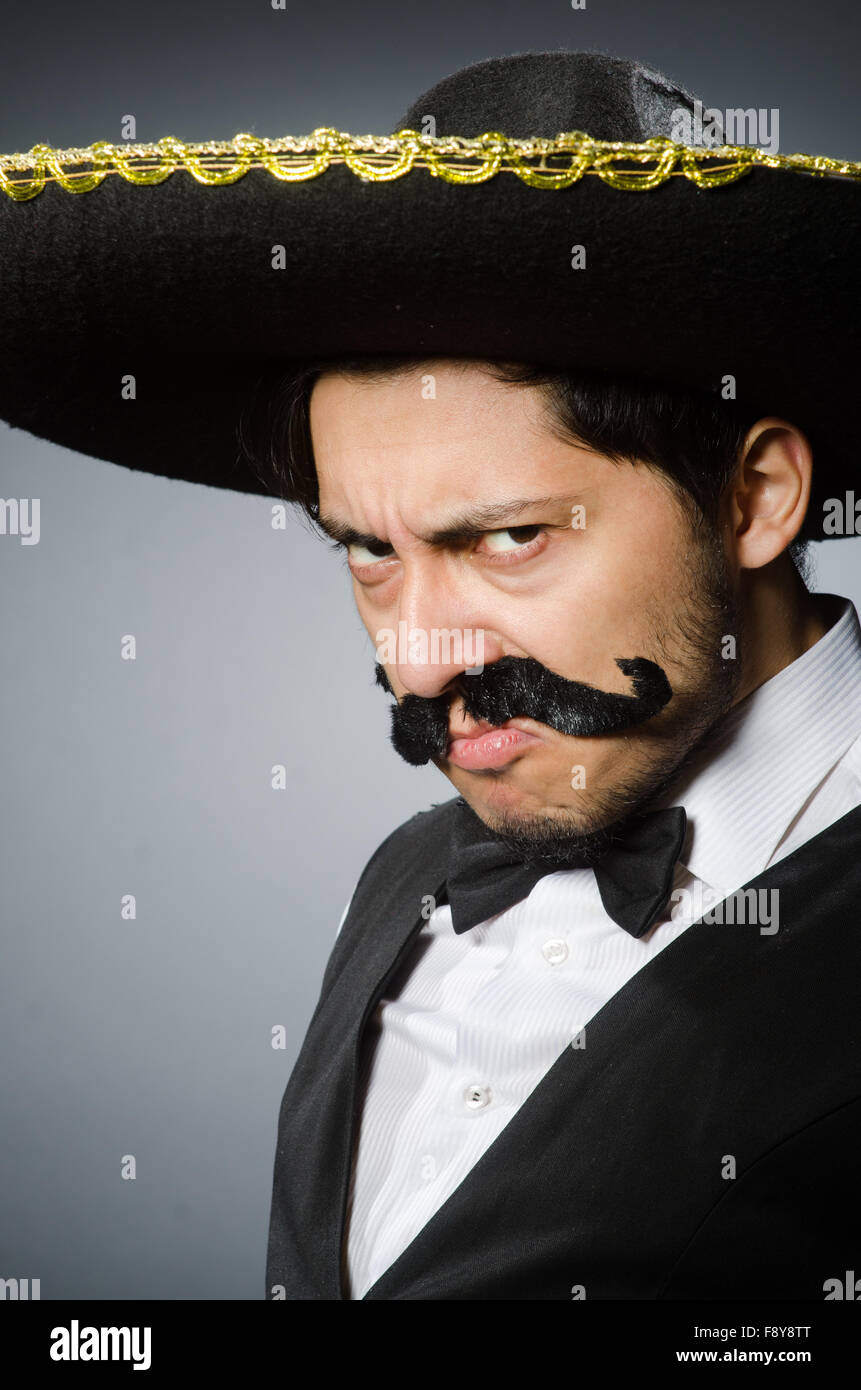 Mexican man in funny concept Stock Photo - Alamy
