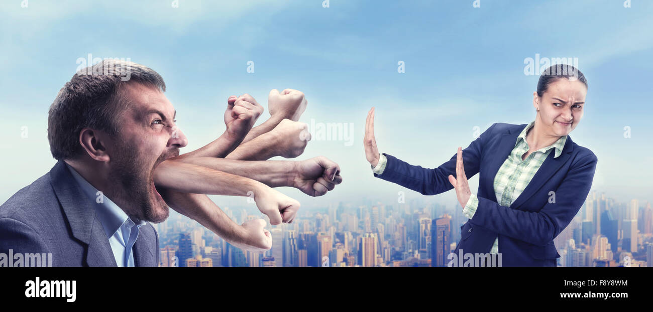 Business man woman arguement hi-res stock photography and images - Alamy